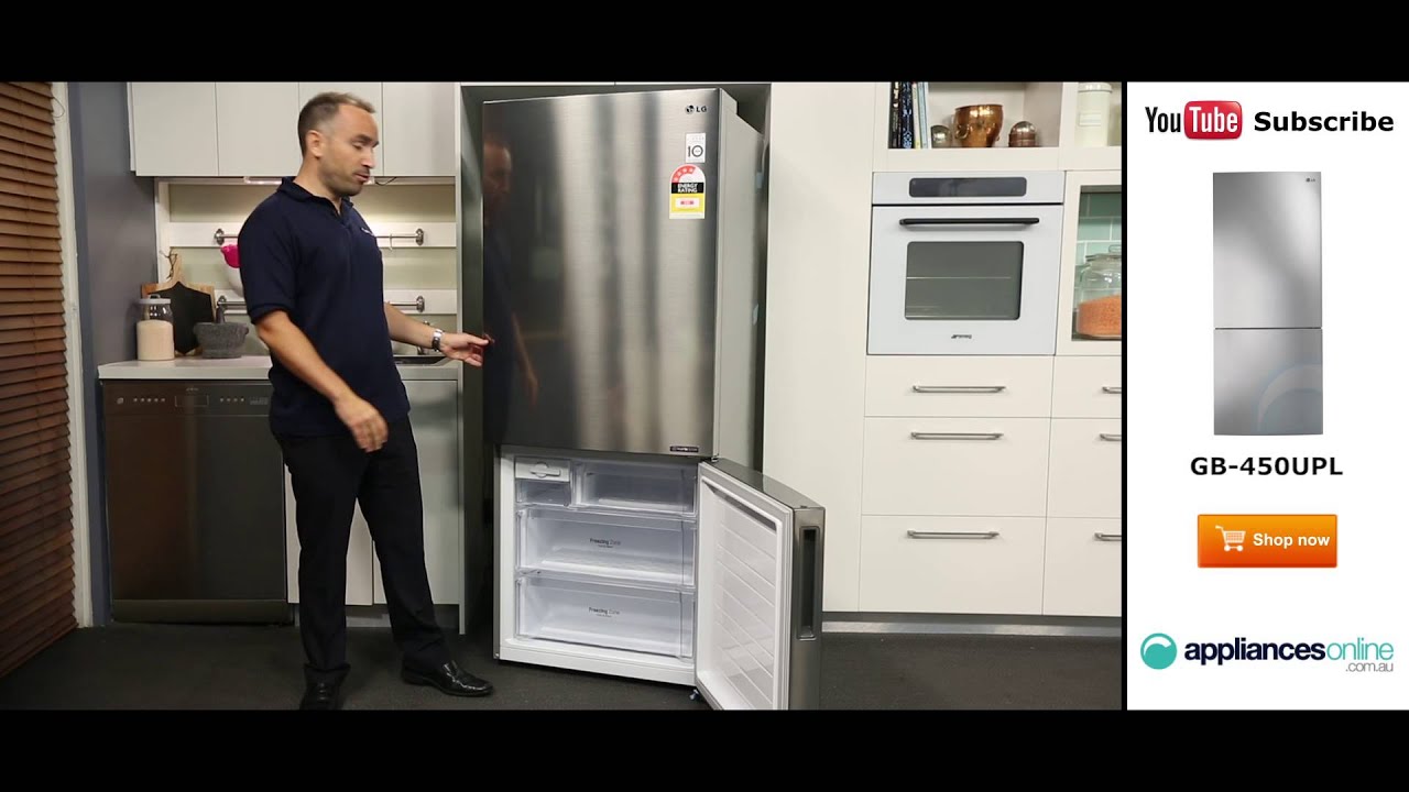 450L LG Fridge GB 450UPL review by Appliances Online - YouTube