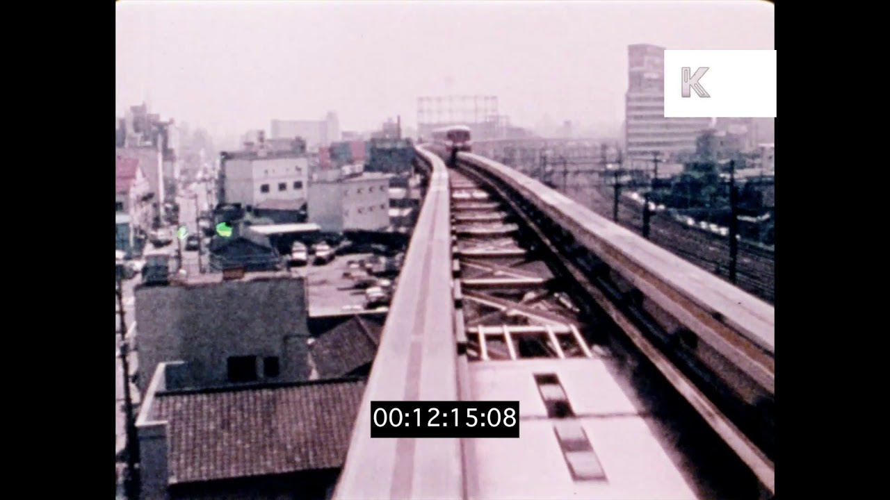 Traffic, Trains, Tokyo in 1973, HD from 16mm - YouTube