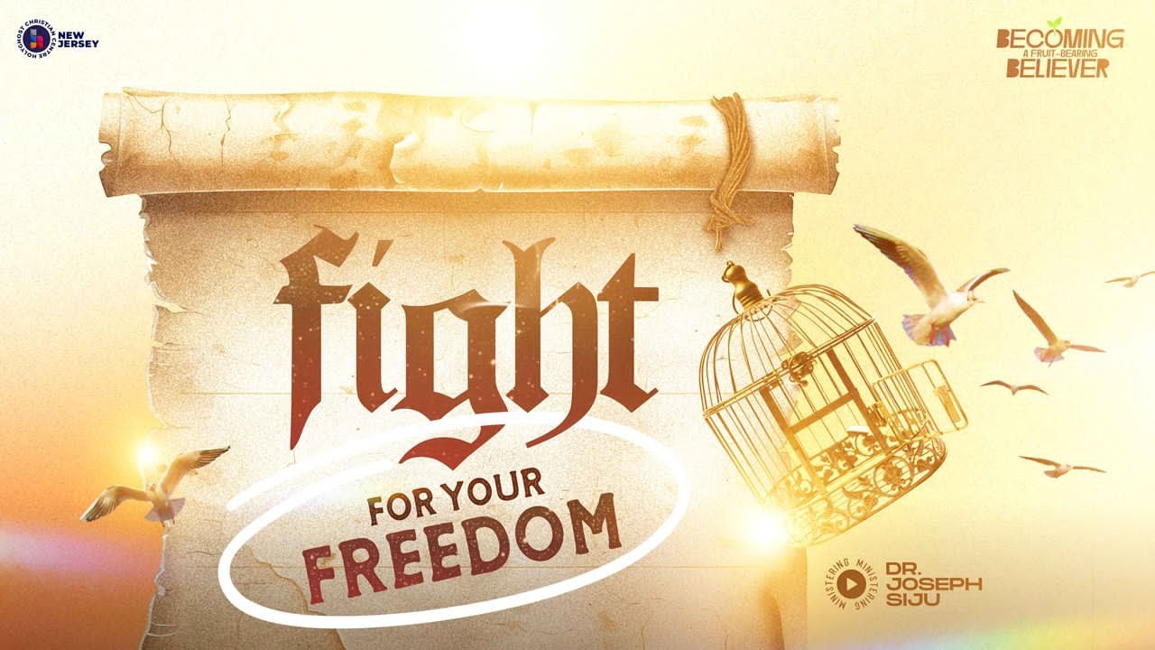 SUNDAY 1ST SERVICE | 09/21/25| FIGHT FOR YOUR FREEDOM | DR JOSEPH SIJU ...