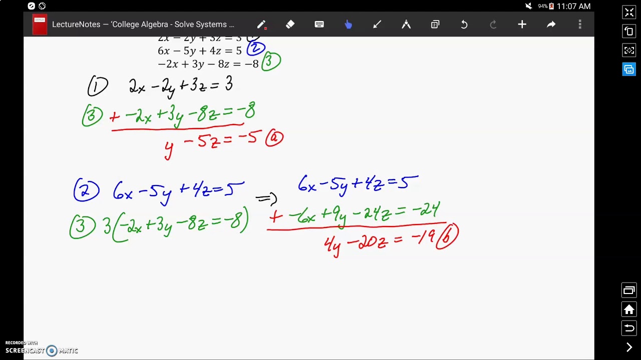 Identifying Inconsistent Systems of 3 Equations - YouTube