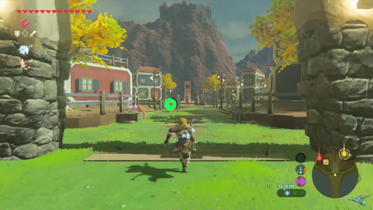 Zelda Breath Of The Wild Tarrey Town Before And After - YouTube