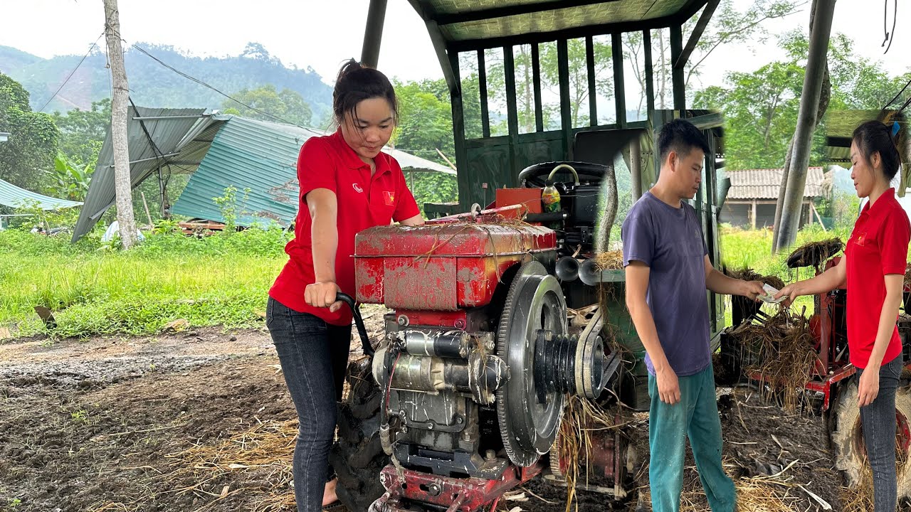Rebuild old tractor into new tractor for transporting firewood - YouTube