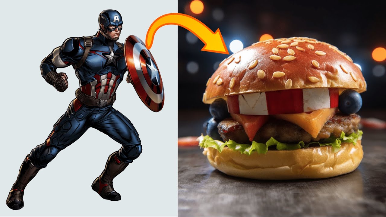 💥Avengers but BURGERS ⚡all superheroes⚡all Characters MARVEL - YouTube