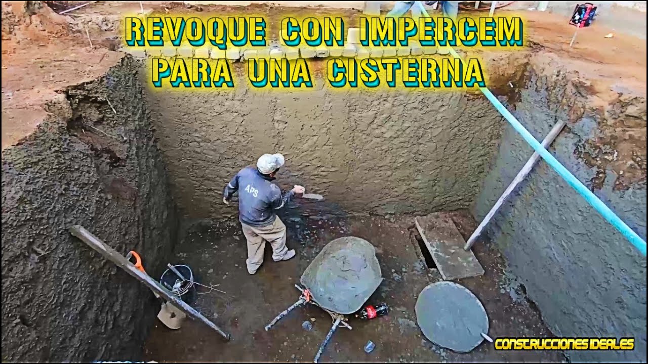 Ep 2-13 | Revoque con impercem para una cisterna | CONSTRUCCIONES ...