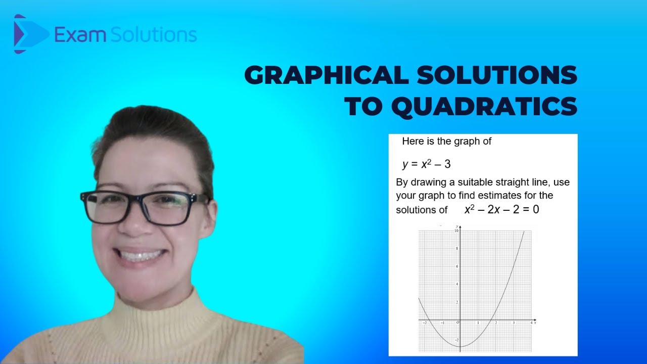 Graphical solutions using a quadratic and straight line | ExamSolutions ...
