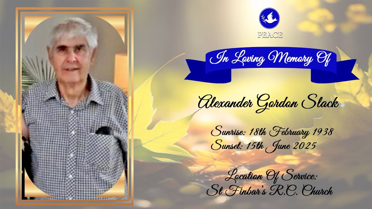 Funeral Tribute Service Of Alexander Gordon Slack - YouTube