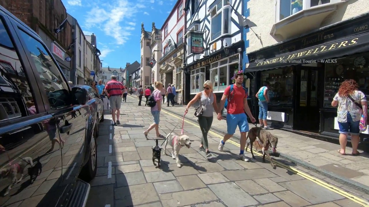 Conwy Town Centre - North Wales, UK - YouTube