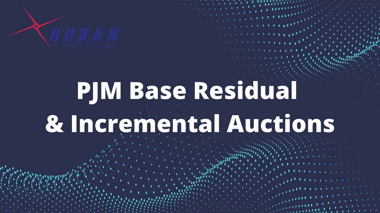 Two types of PJM Capacity Market Auctions - YouTube