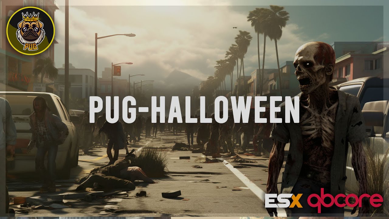[Fivem] Pug Halloween (Zombie Waves & Trick or Treat) [QBCore] [ESX ...