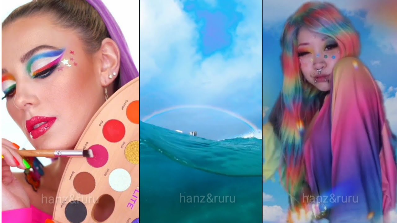 Rainbow caught on cam | rainbow art | best oddly satisfying videos ...