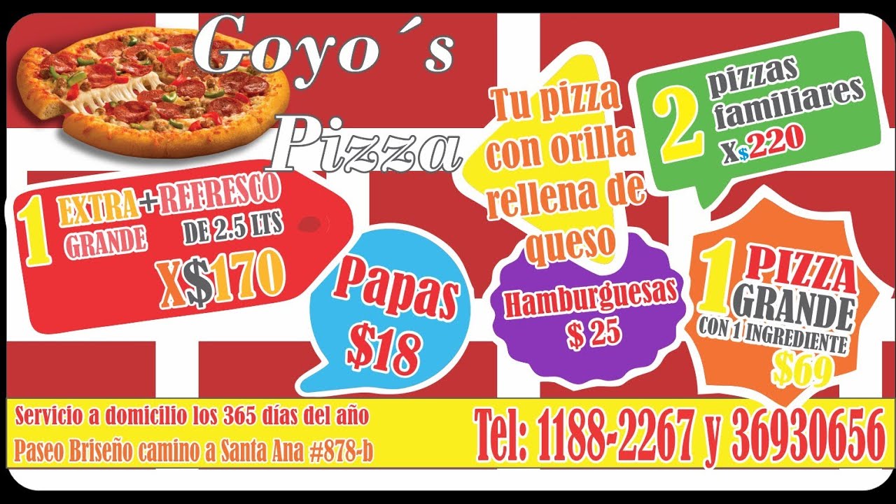 SECCION ANUNCIOS - GOYOS PIZZA - YouTube