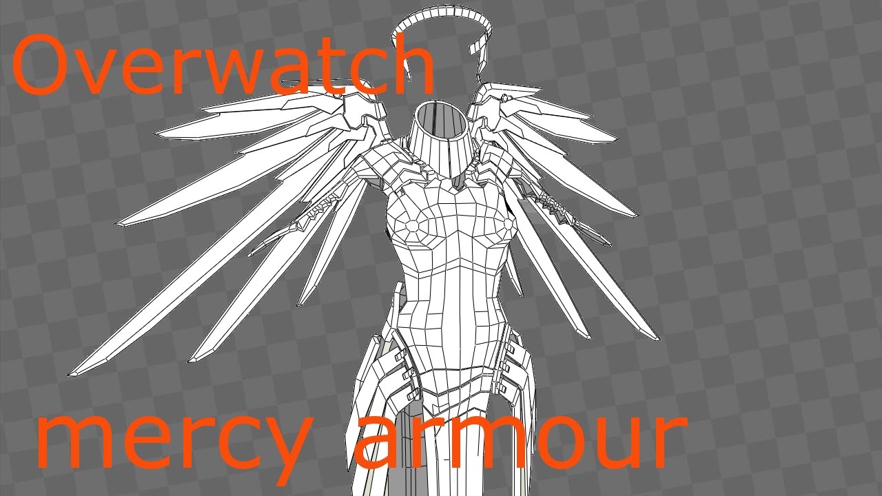 Overwatch mercy full set armour papercraft patron download - YouTube