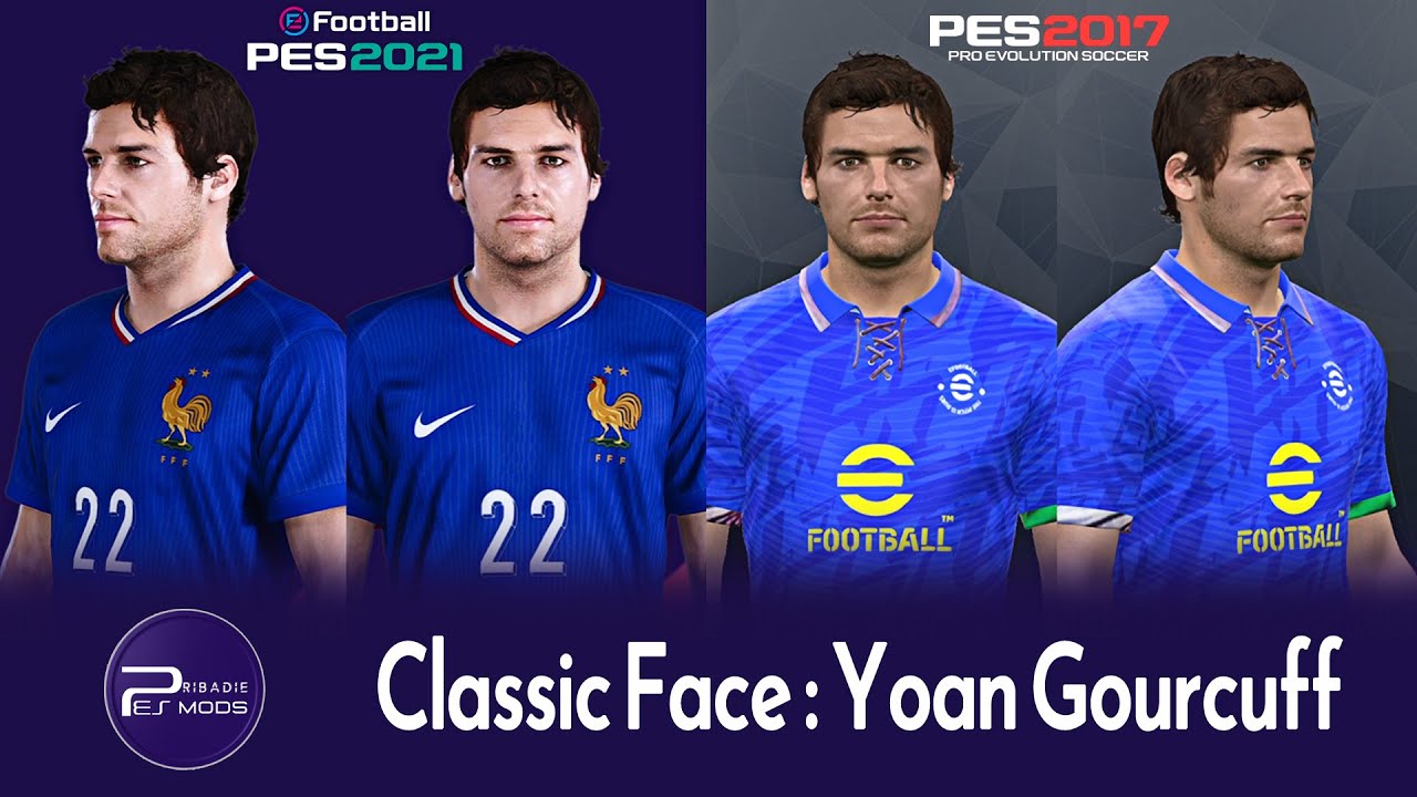 Classic Face PES Yoann Gourcuff | PES 2021 & PES 2017 - YouTube