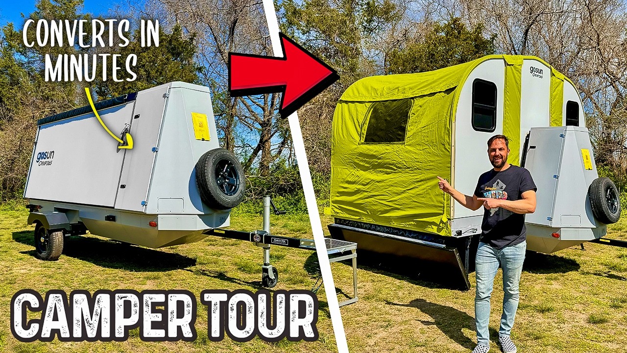 Most Expandable Camper I’ve EVER Seen! Watch it TRIPLE in Size in ...