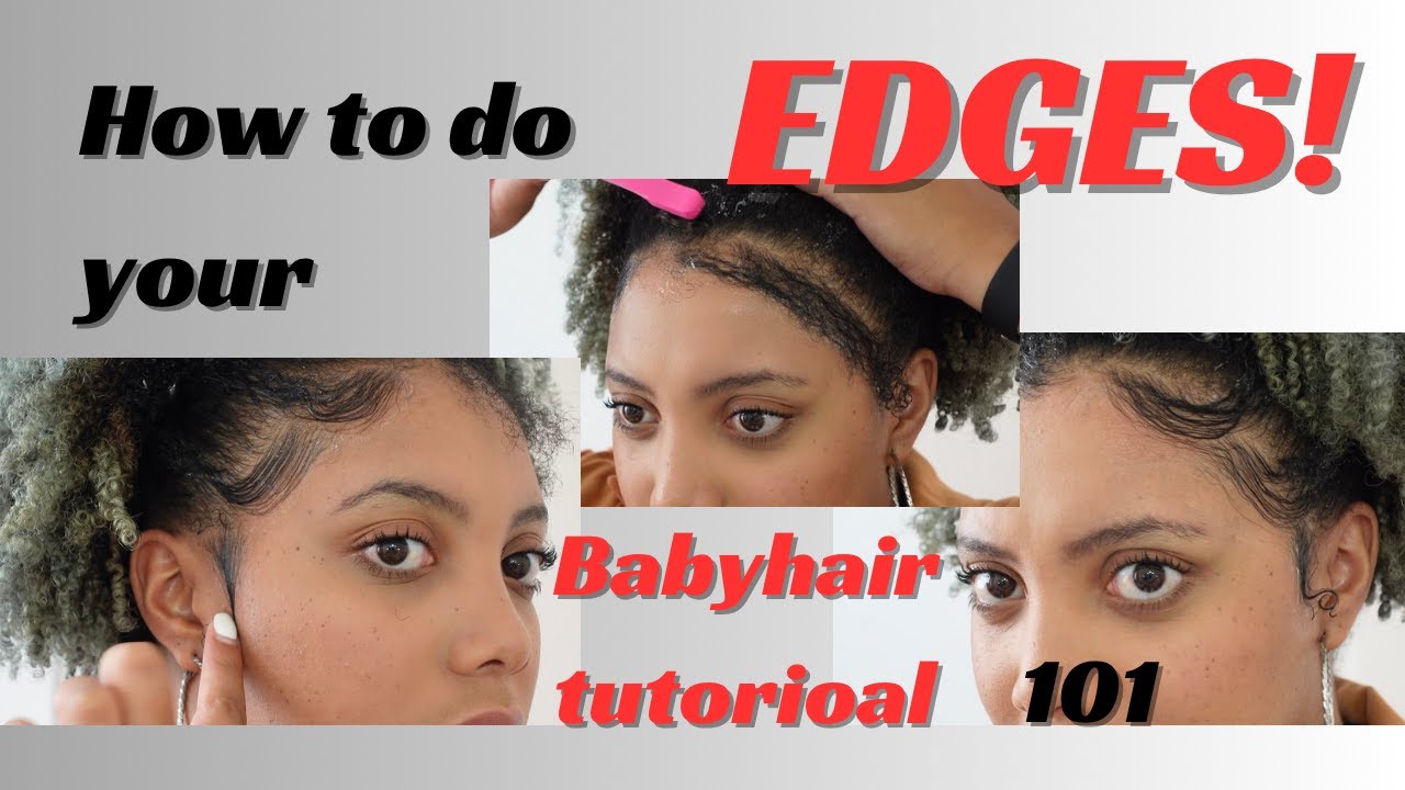 How to do your edges/ baby hair tutorial 101| Cutting edges| South ...