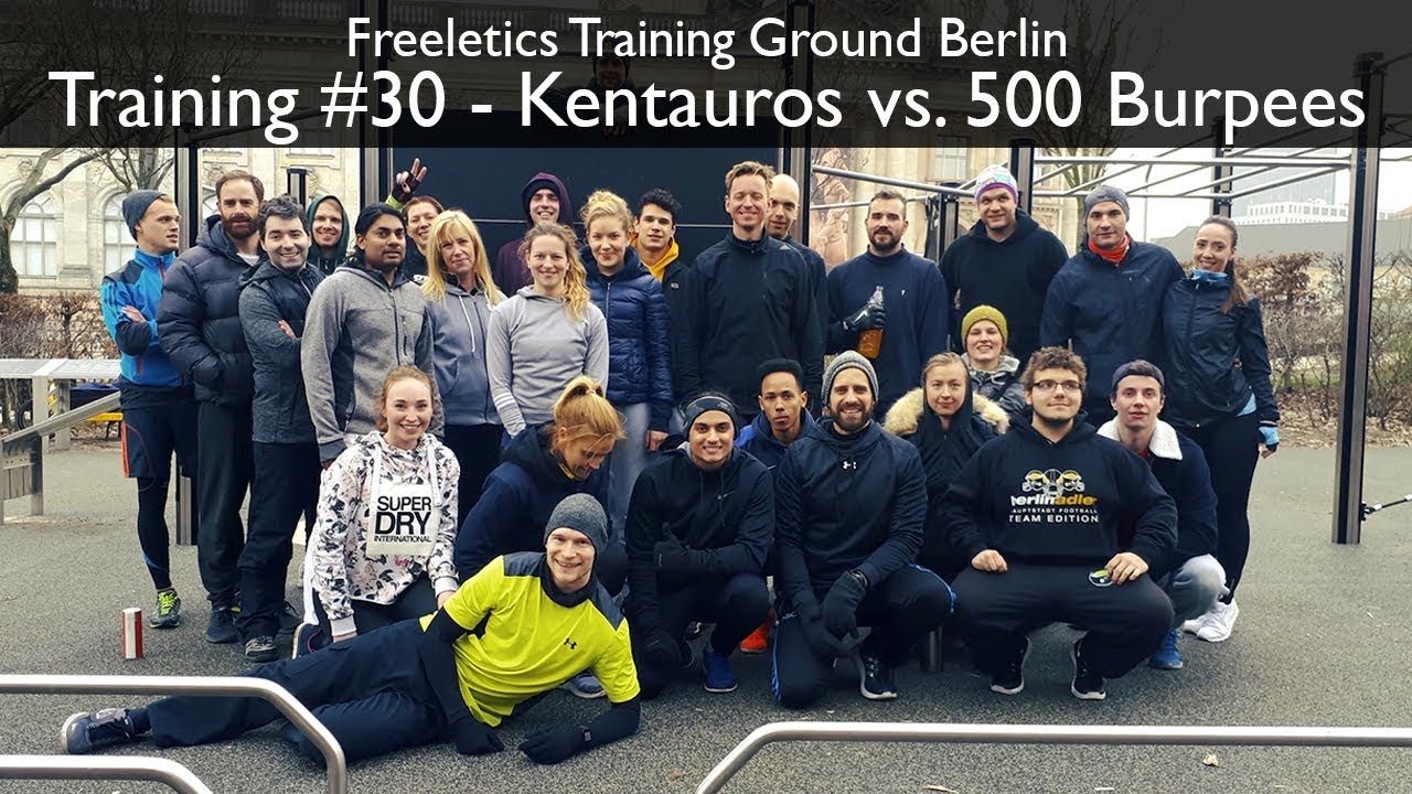 Freeletics Gruppen-Workout mit Kentauros und 500 Burpees auf dem ...