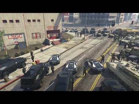 What Happens If You Get 10 Stars in GTA 5_ (Epic Cop Battle) - YouTube
