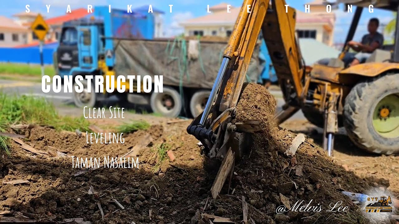 Construction private land clearing CASE 580K3 by SLT Syarikat Lee Thong ...