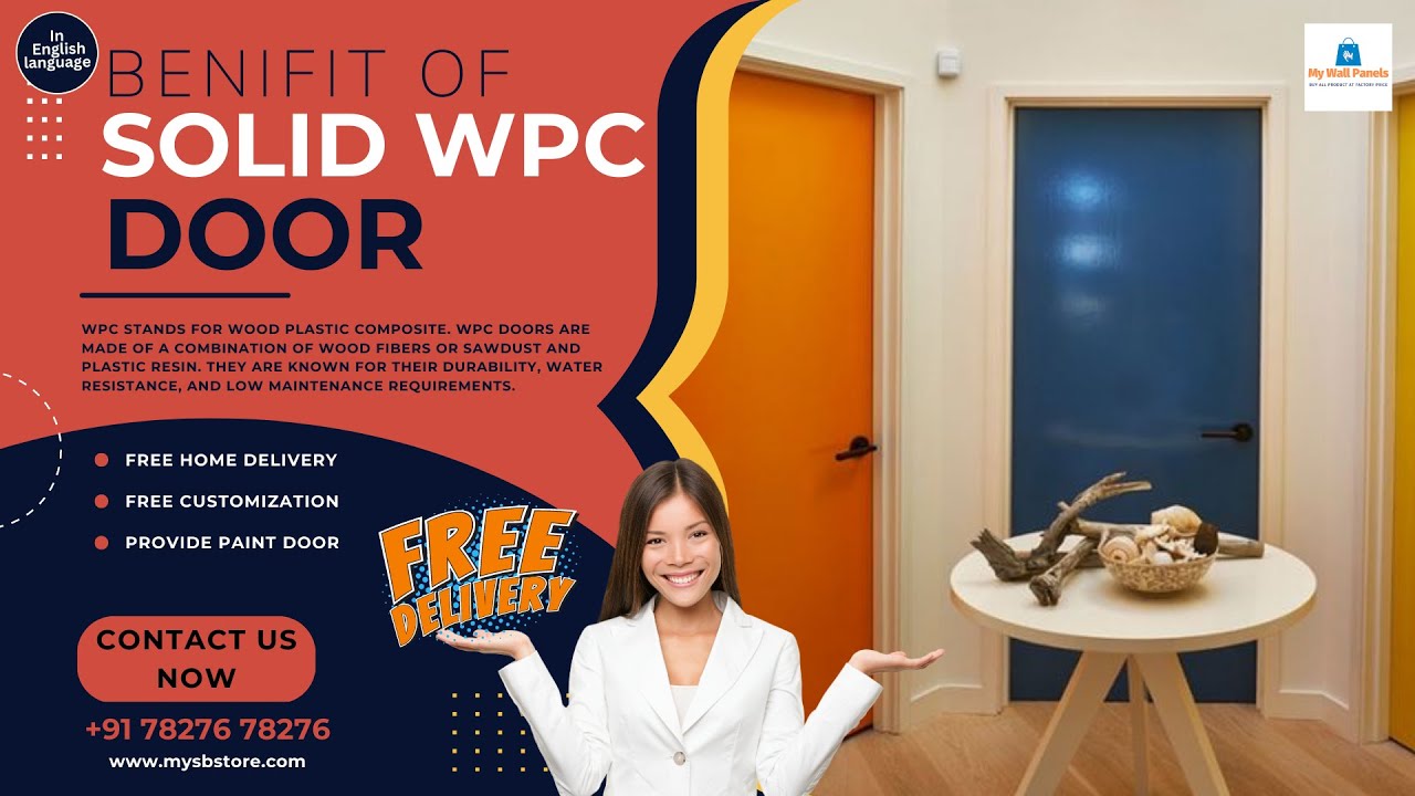 Upgrade Your Home or Office with our Durable and Stylish SOLID WPC DOOR ...