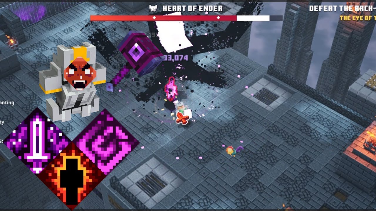 [Minecraft Dungeons] The Void Breaker! | Melee (no mushroom build) - YouTube