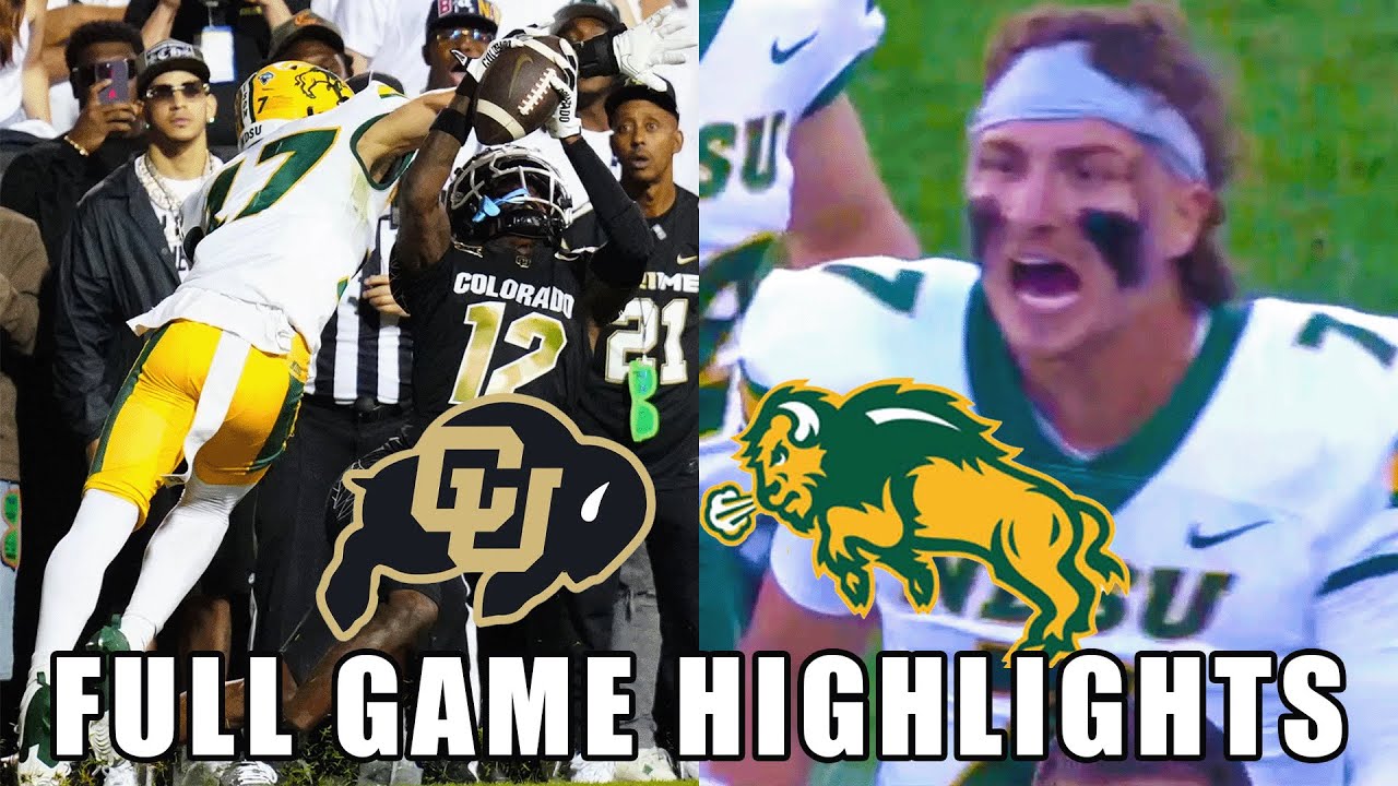 Colorado Buffaloes vs North Dakota State Bison FULL GAME Highlights ...