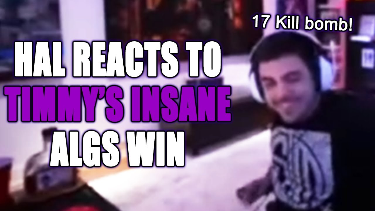 Hal watches Timmy's team clutching ALGS win, live with twitch chat! - YouTube