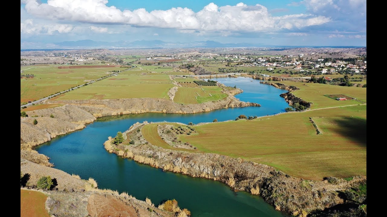 Klirou Dam from the sky - Το Φράγμα της Κλήρου - 31/12/2019 Cyprus ...