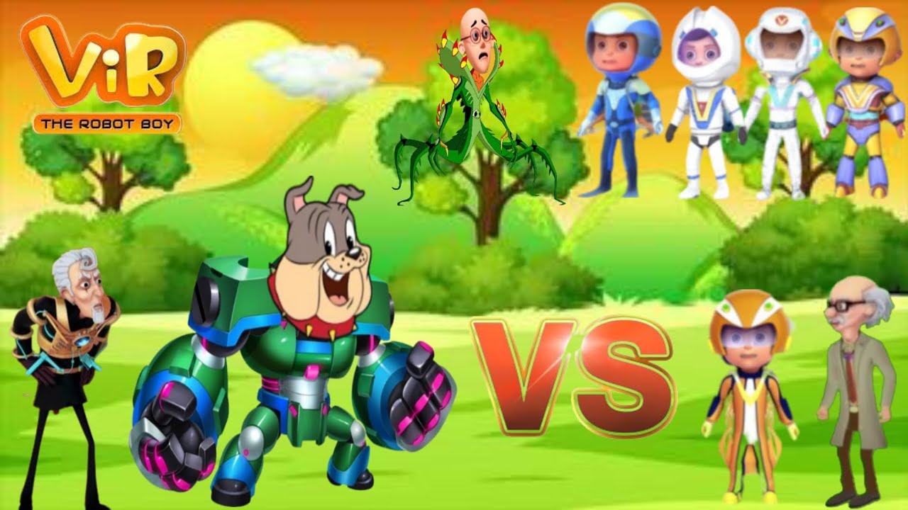 vir the robot boy | robot boy suit on | robo wala cartoon | dog robot ...