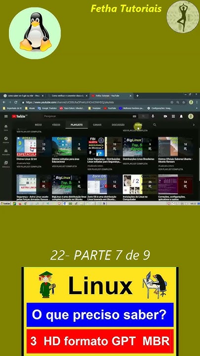 28- Curso de Linux para Leigos PARTE 7 de 9 de 3- Formato do HD GPT MBR. Disco rígido é gpt ou ...