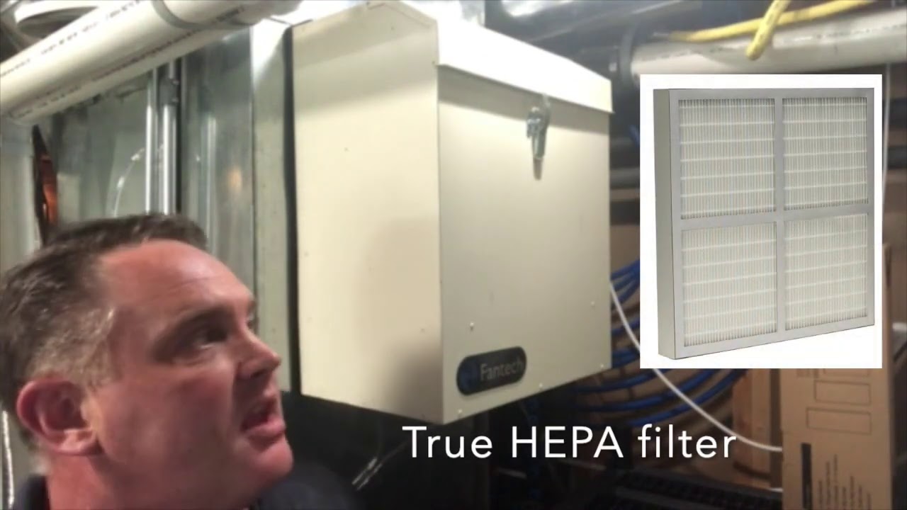 Improve Indoor Air Equality With Fantech's HEPA Filter - YouTube