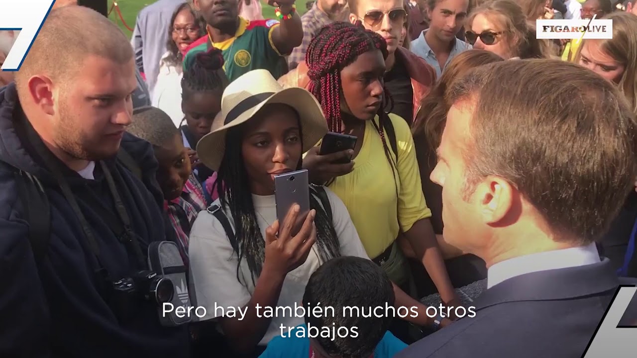 "Cruzo la calle y te encuentro un trabajo", la respuesta de Macron a un ...