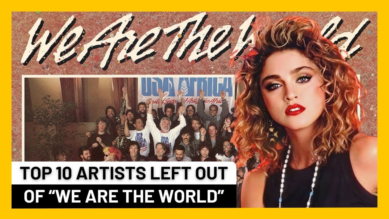 TOP 10 ARTISTS who did not sing on WE ARE THE WORLD - YouTube