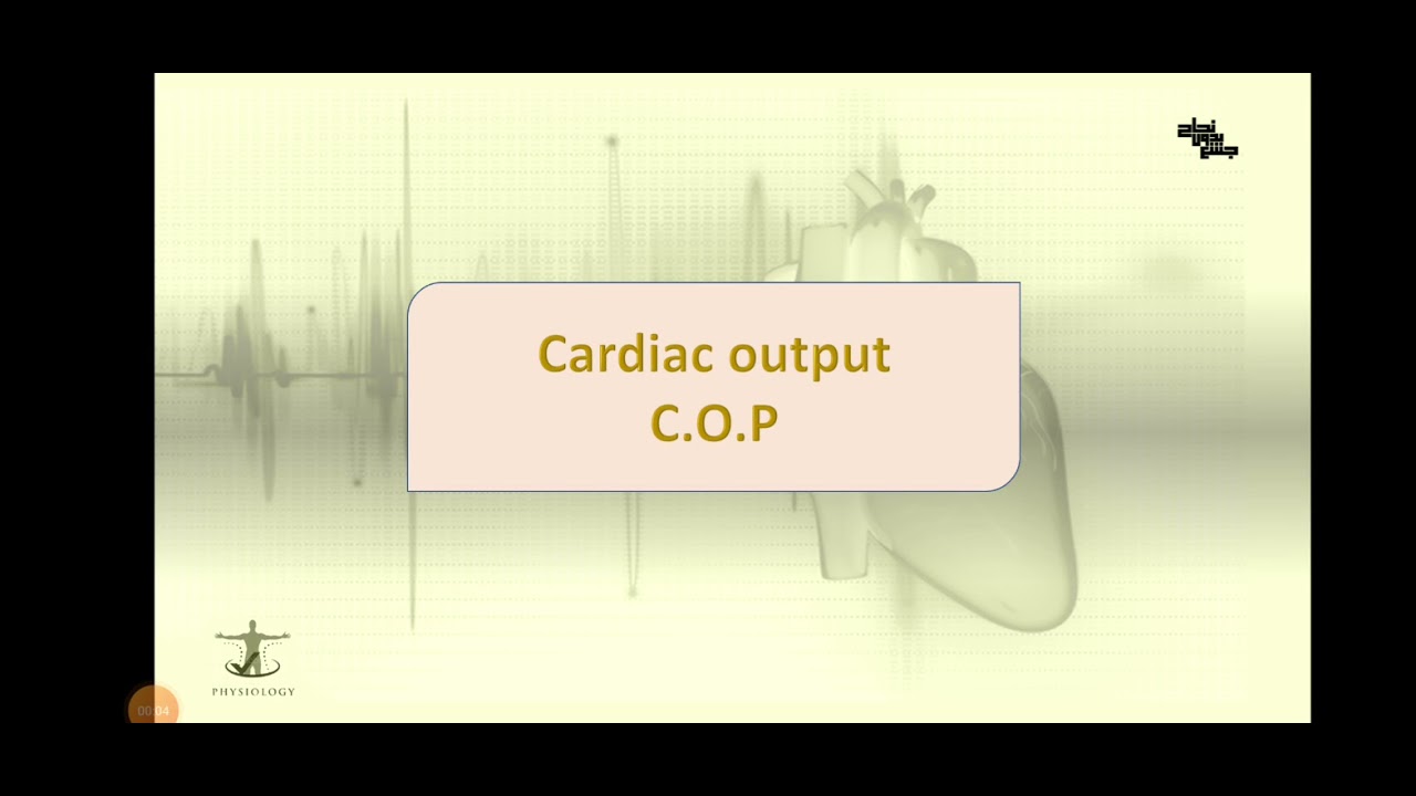 cardiac output, Physiology, L4 - YouTube