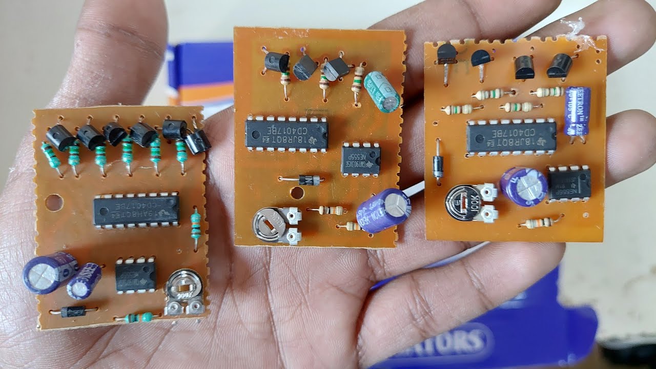 3 And 4 And 6 Channel LED Chaser with Adjustable Speed, With CD4017 ...