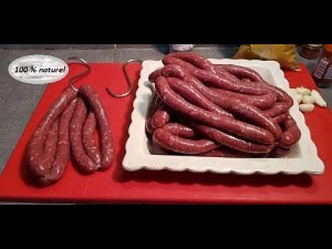 recette merguez aux épices naturelles . - YouTube