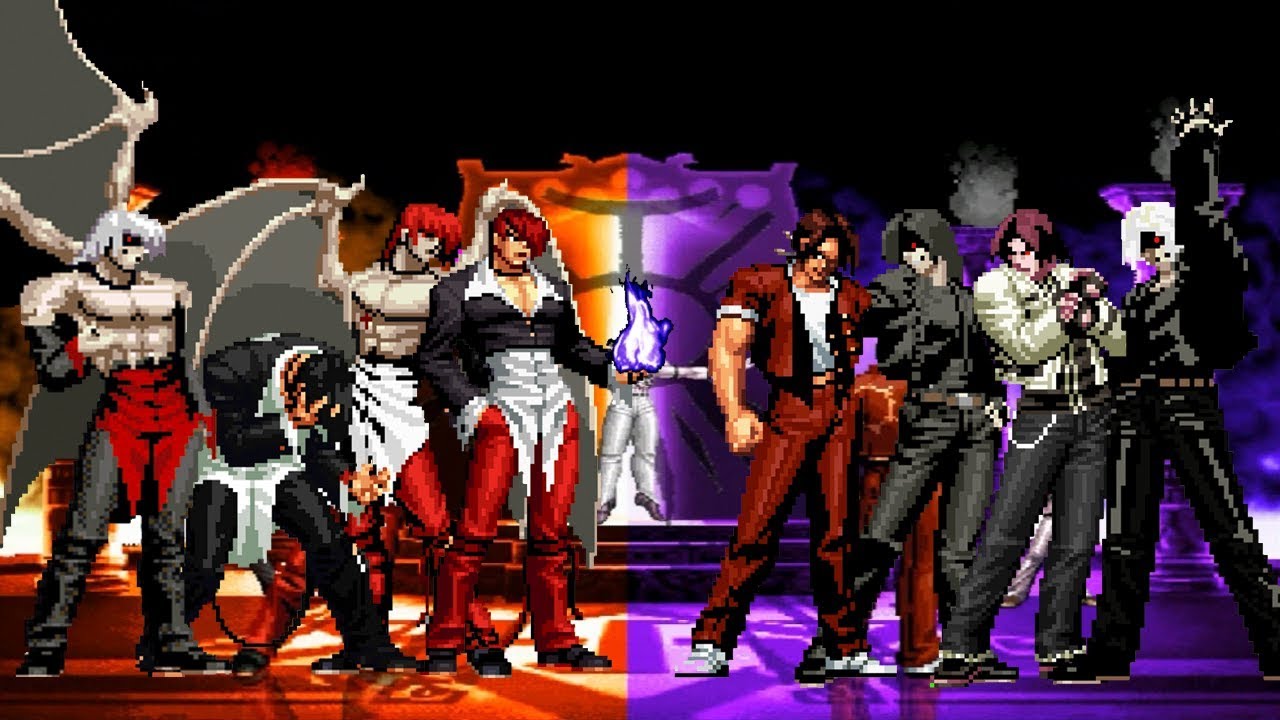 KOF Mugen Iori-Element Team VS Kyo-Element Team - YouTube