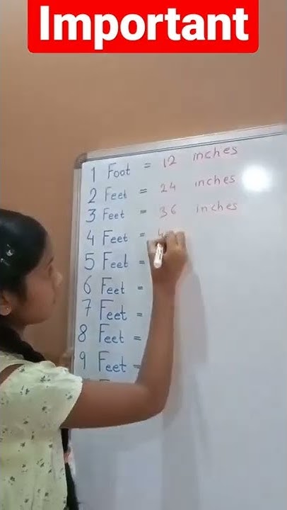 Convert Feet To Inches 😉#shorts - YouTube