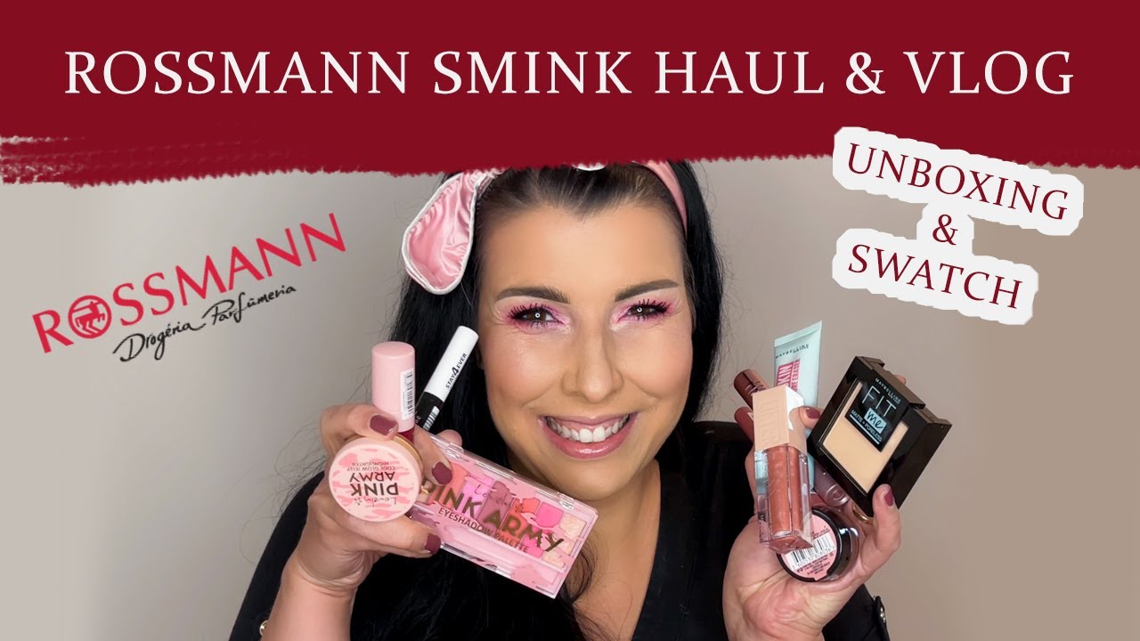 ROSSMANN SMINK HAUL & Vlog // Unboxing & Swatch // - YouTube