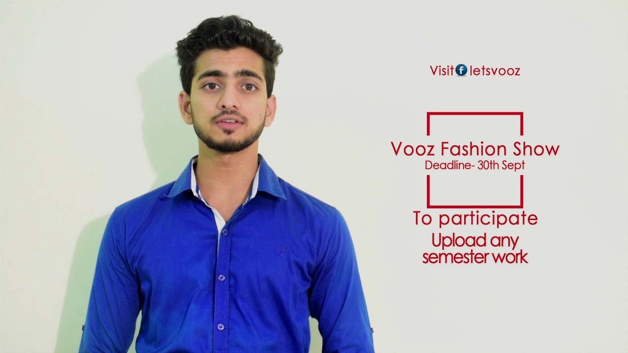 Participate in Vooz Fashion show and VoozContest - YouTube