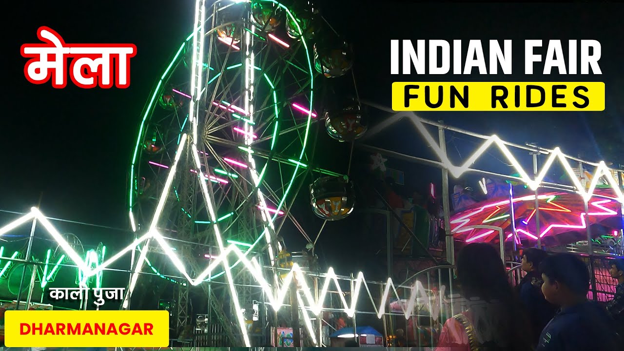 Indian mela jhula, break dance, Giant Ferris Wheel, Dragon Train and ...