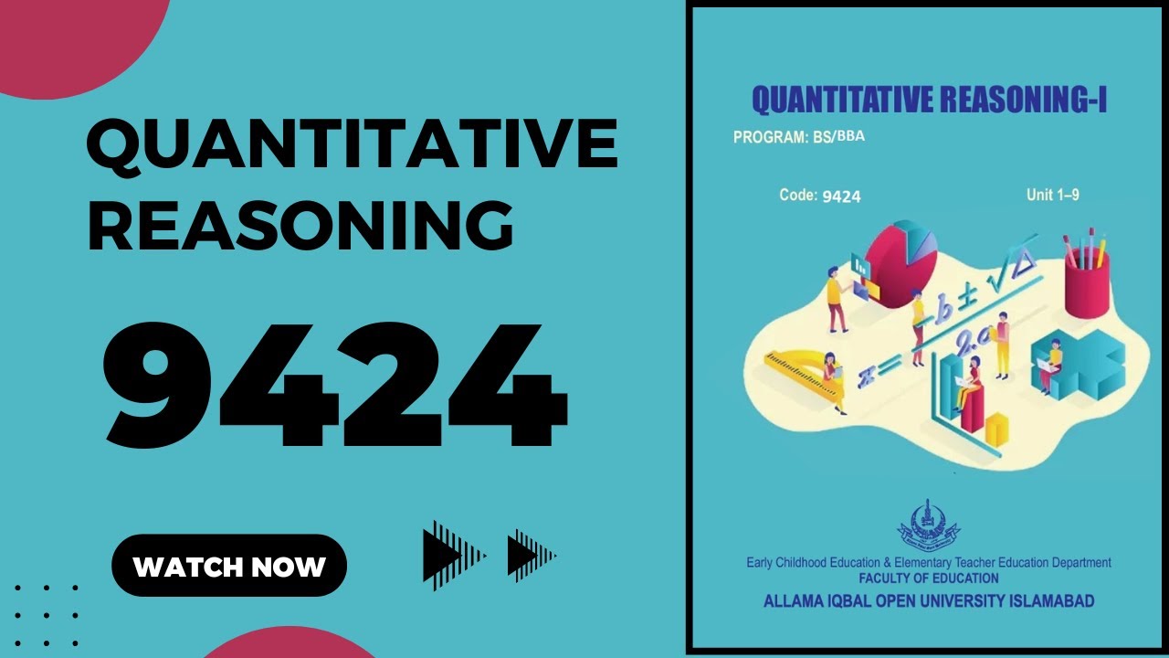 9424 QUANTITATIVE REASONING 9424 aiou 9424 9424 aiou assignments aiou ...