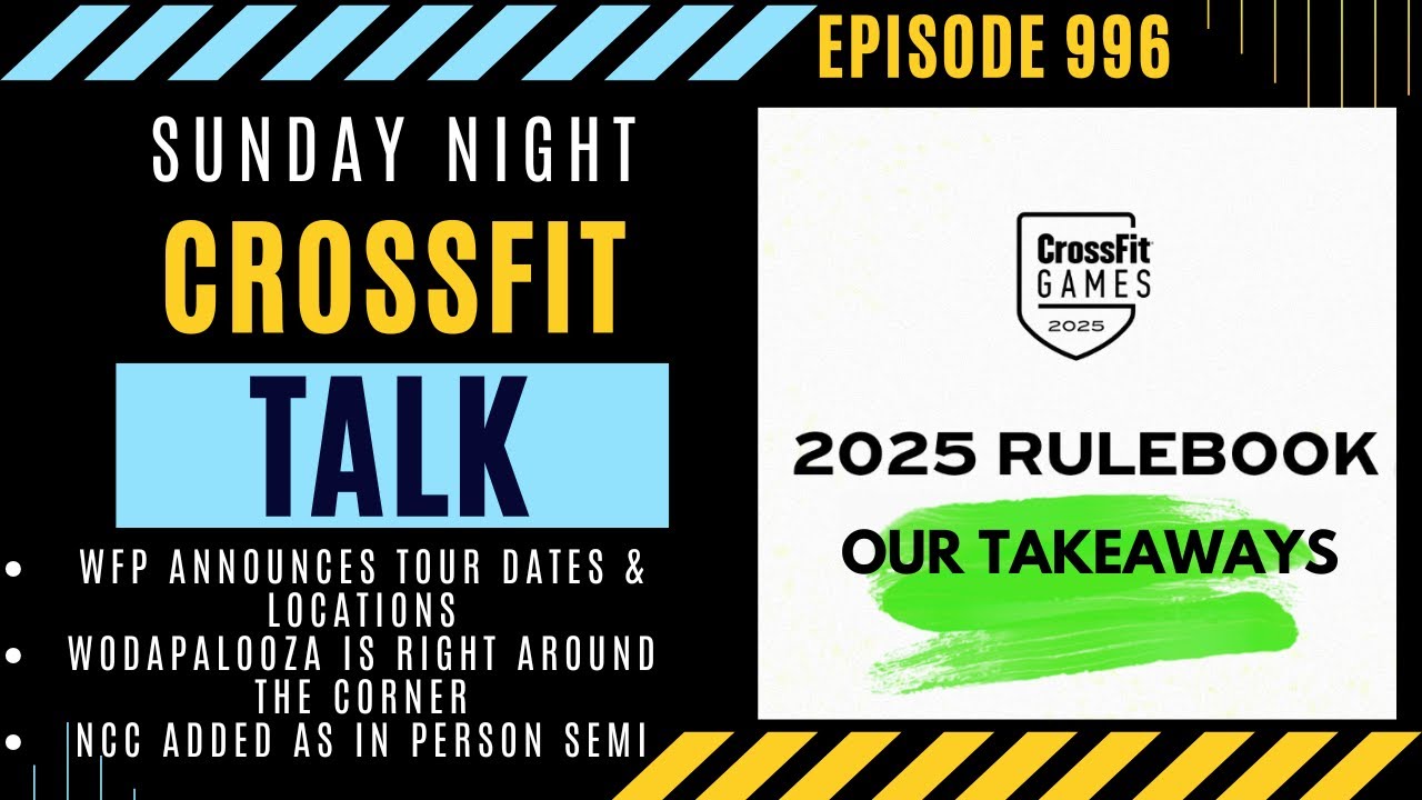 Sunday Night CrossFit Talk - Let's Talk Rules!!! - YouTube