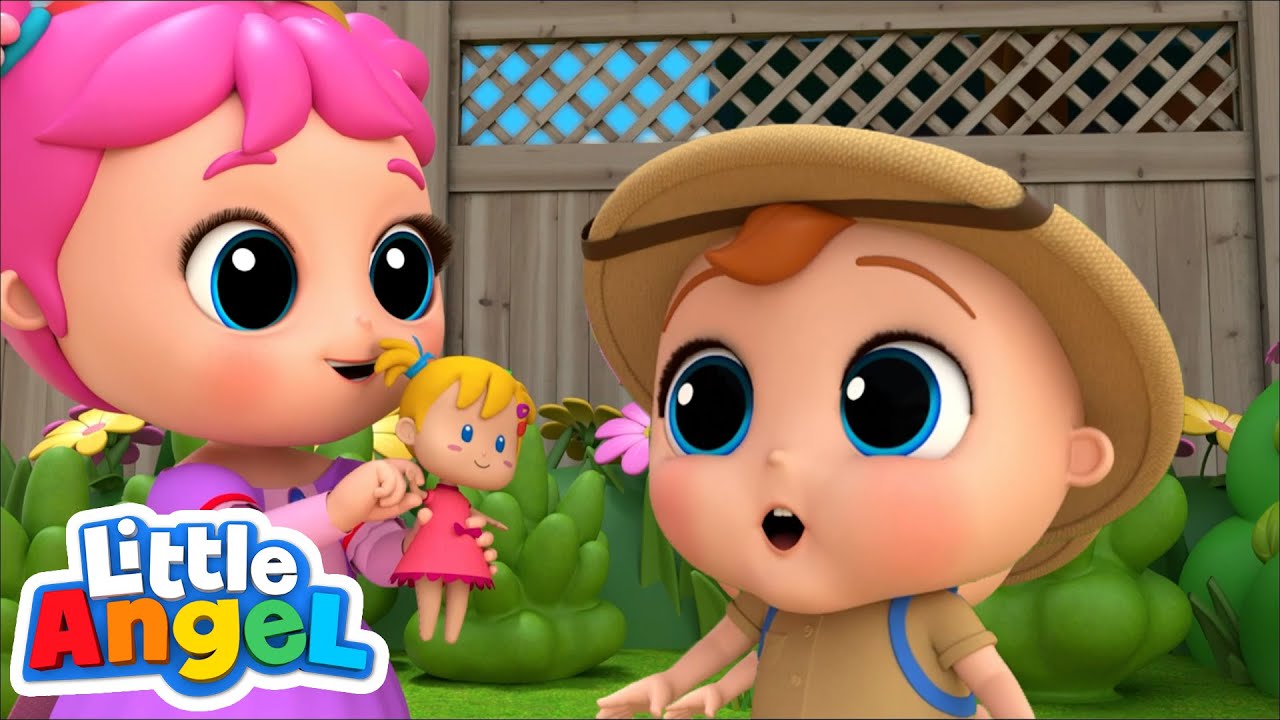 My Sister My Brother Song | Little Angel | Monster Cartoon for Kids ...