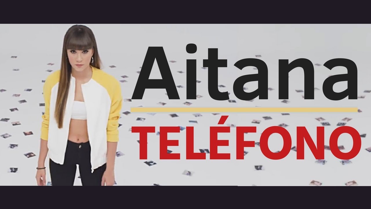 Aitana - TELÉFONO - Karaoke - Lyrics/Letra - YouTube