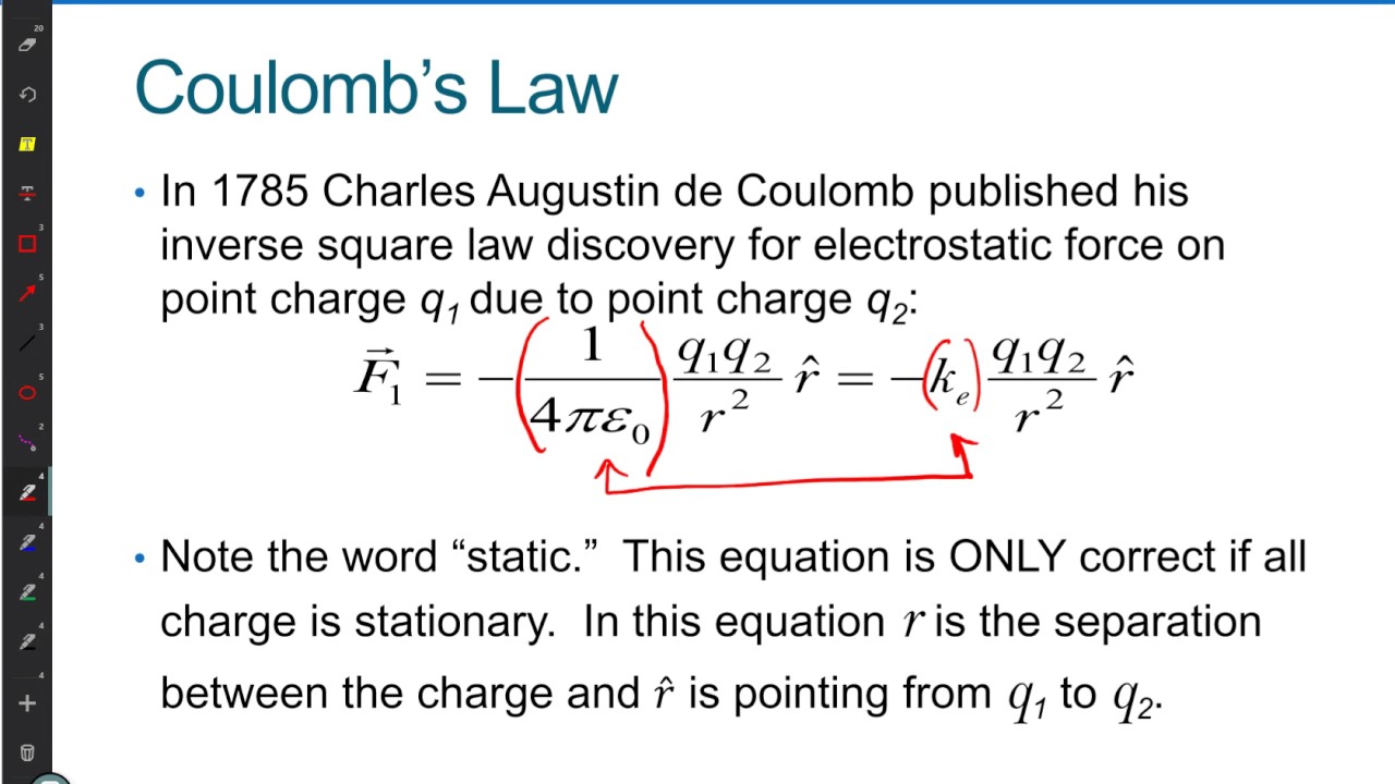 PHYS 252 Lecture 01 Coulomb's Law Integral Form January 10, 2017 - YouTube