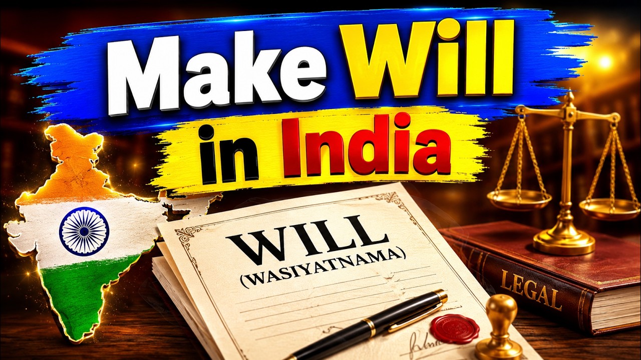 How to Make Will in India | Wasiyat, Wasiyatnama - YouTube