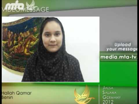 Urdu - MTA Video Message from Benin - Jalsa Salana 2012 Germany - Islam Muslim Ahmadiyyat MTA