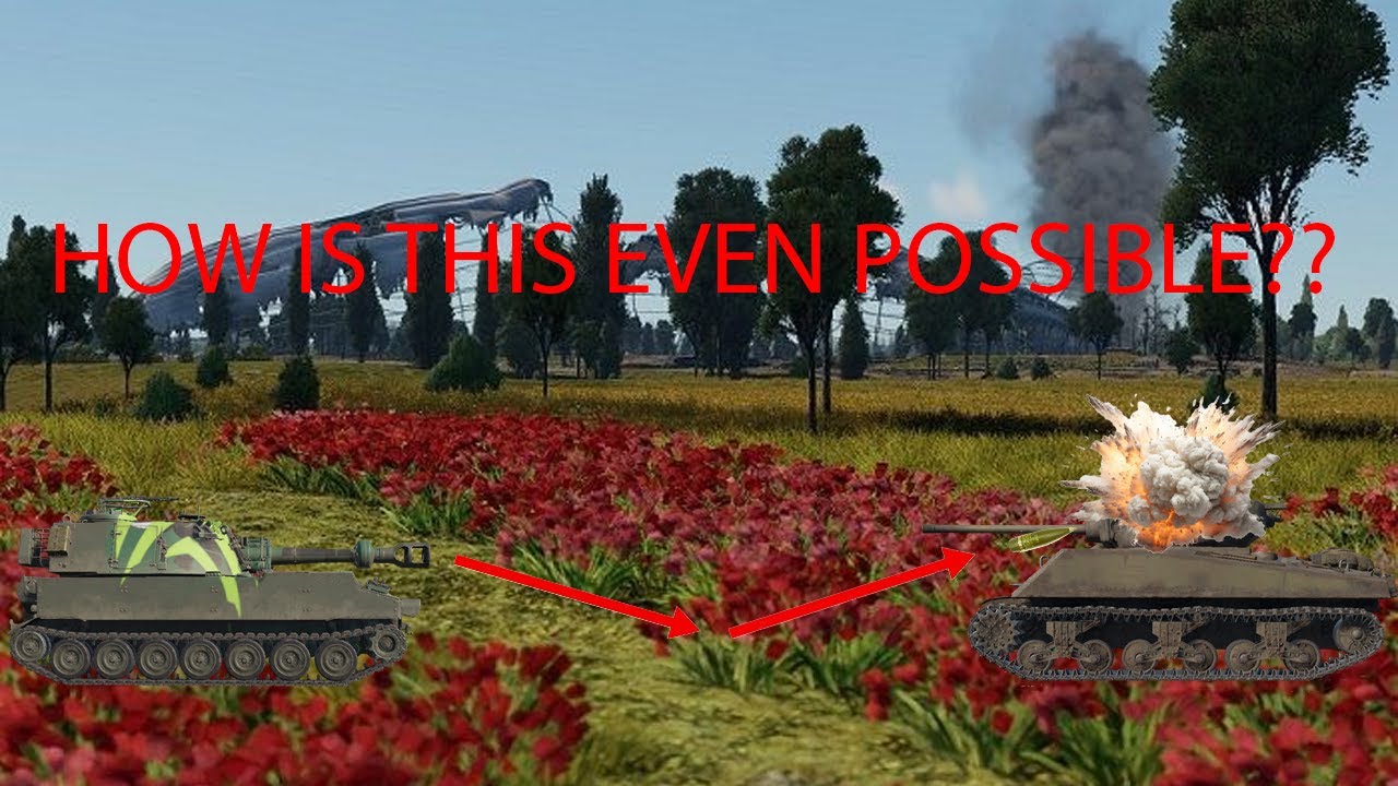 War Thunder M109G Ground-Ricochet Kill - YouTube