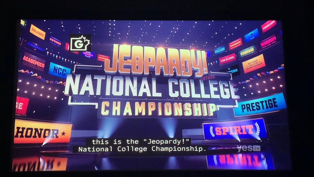 Jeopardy National College Championship 2022, intro - QF Day 1, Game 1 ...