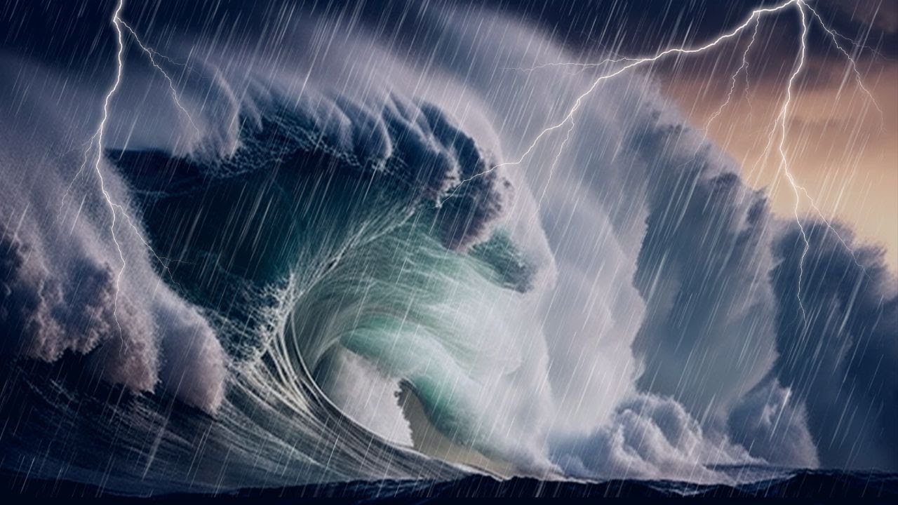 10 horas de tormenta en el mar para dormir | Buen sueño en un ambiente ...